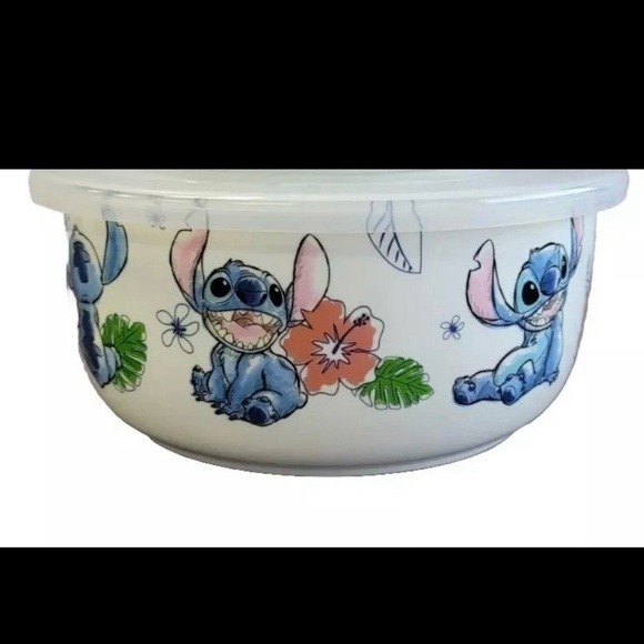 Disney | Kitchen | Disney Stitch Sketch Hibiscus Nesting Bowl With ...